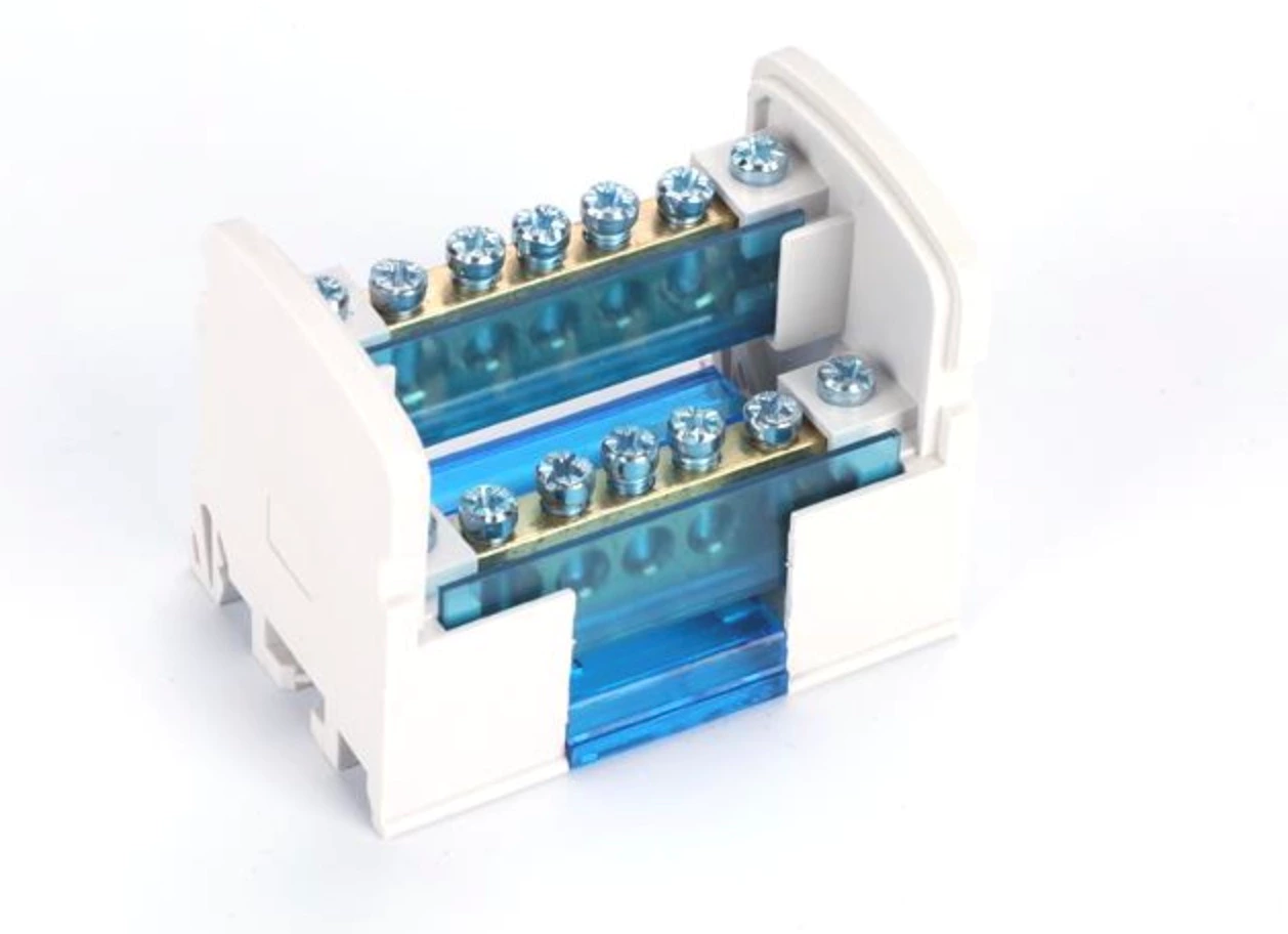 UKK 415/125 10pole 14pole high current Din rail copper terminal block ...