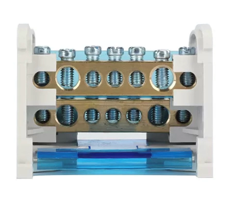 UKK407/125 125A 500V 4 way din rail terminal Copper Bar PA power ...